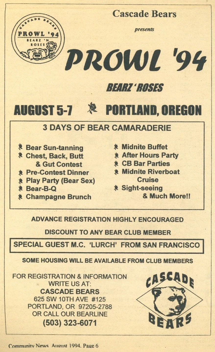 Cascade Bears — The Umbrella Project