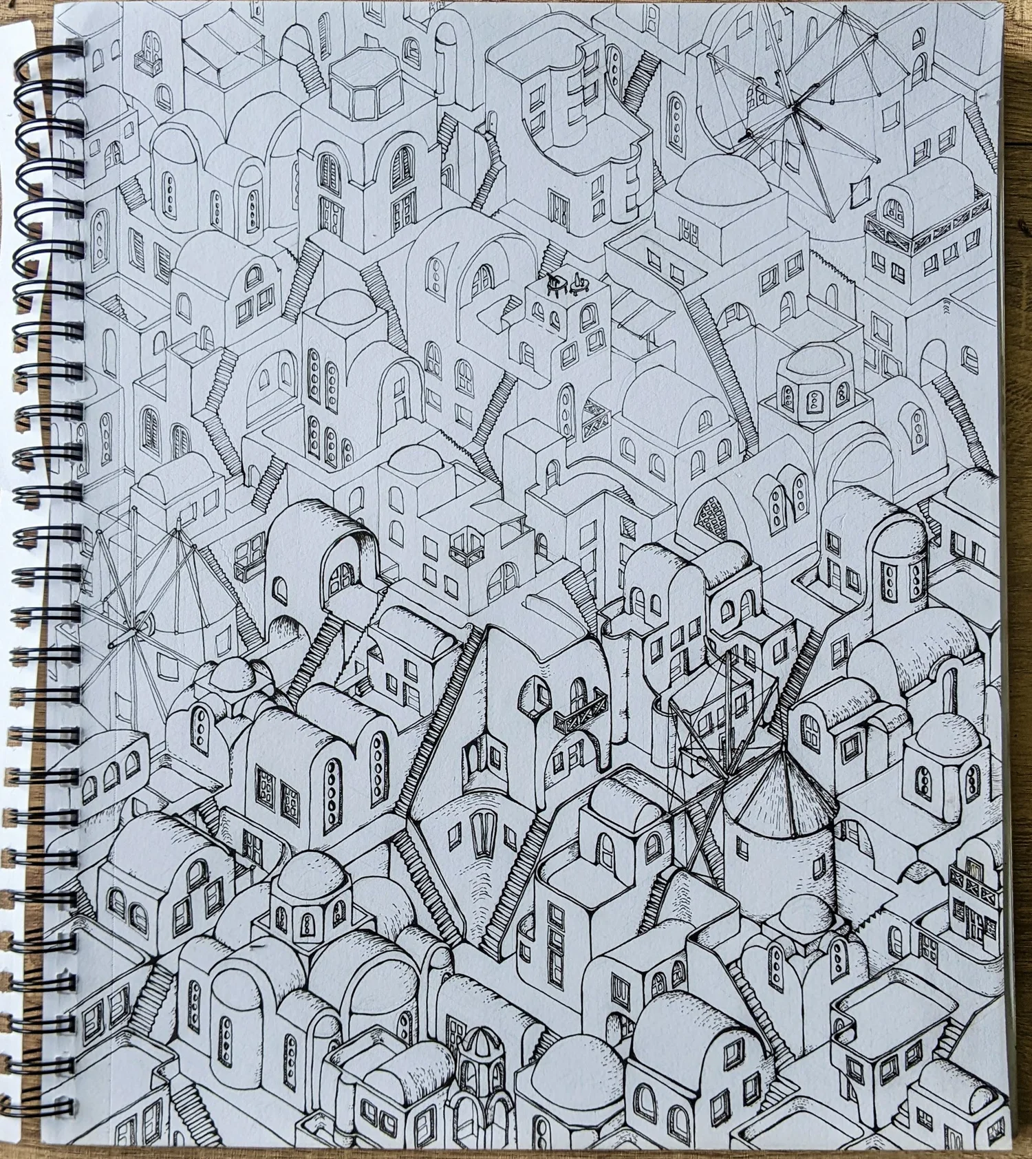 Oia Greece Isometric Urban Illustration — Terremoto Illustration Studio ...