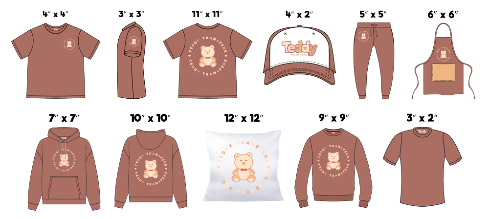 DTF Wholesale Gang Sheet up to 22x300 — Teddy Transfers