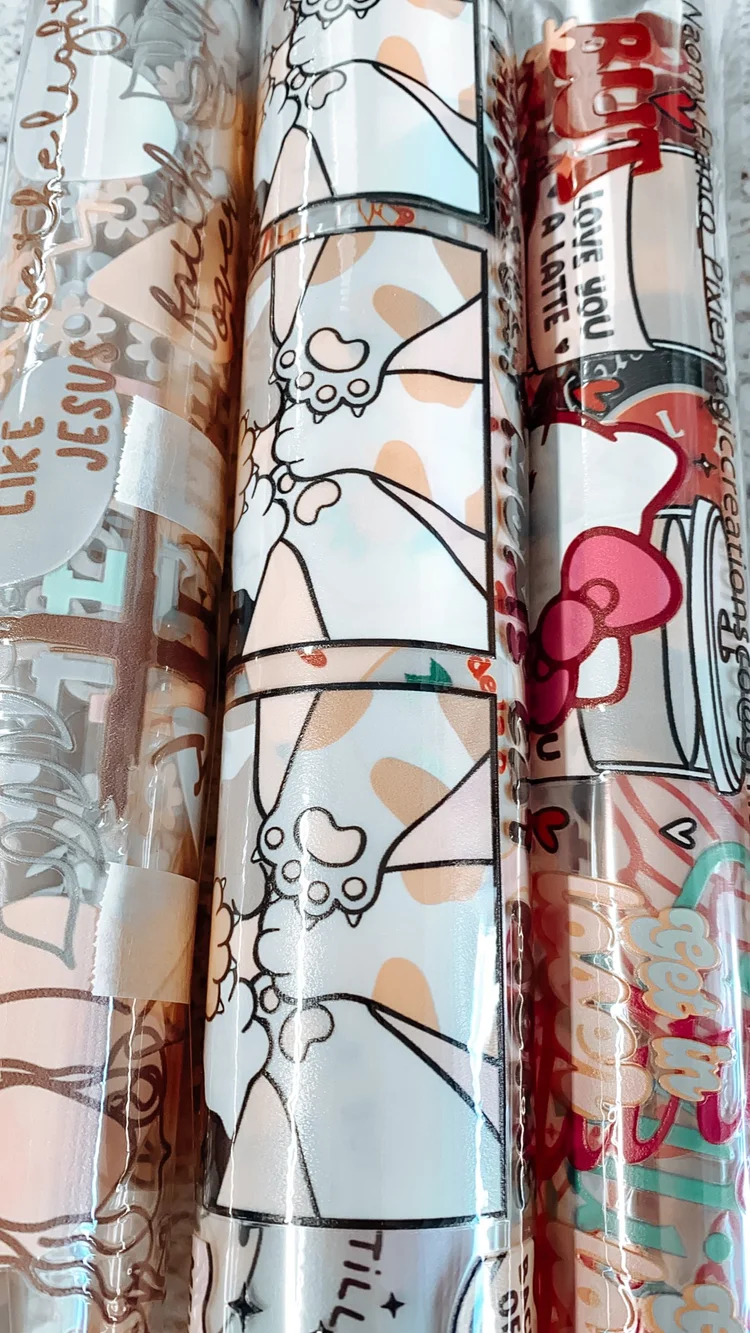 Shop Custom UVDTF Transfers Wholesale Gang Sheet — Teddy Transfers