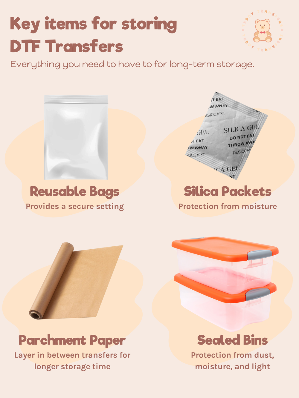 Best Way to Store DTF Transfers — Teddy Transfers