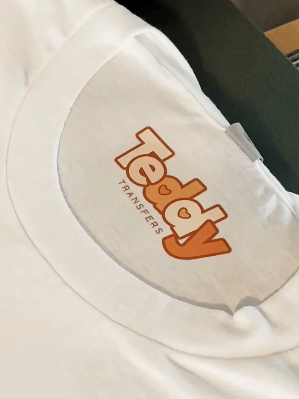 How to press DTF tags inside of shirts — Teddy Transfers