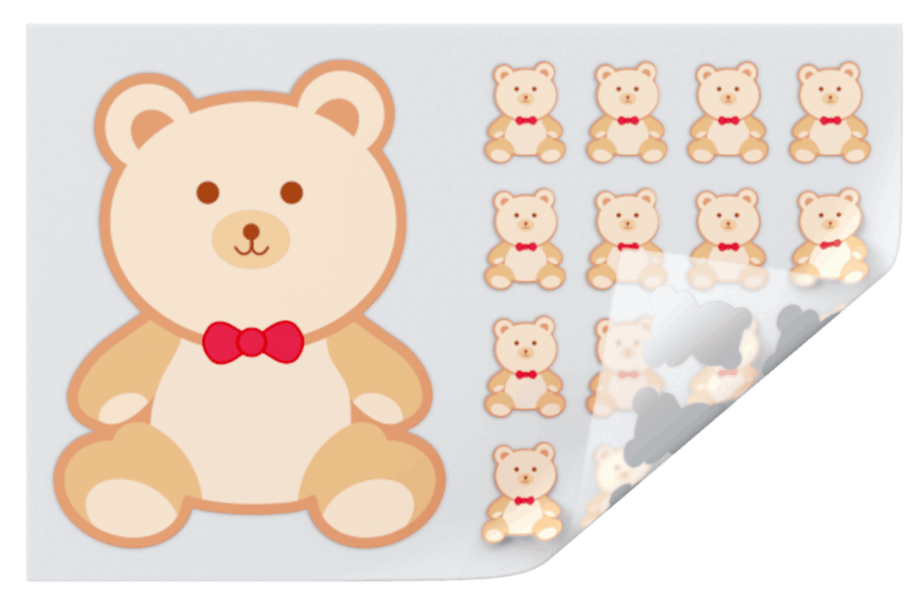 Custom UV DTF Gang Sheets — Teddy Transfers