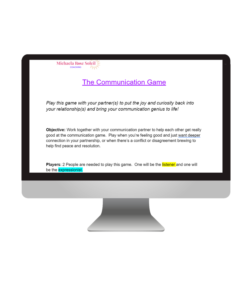 The Communication Game Opt-In | Michaela Rose Soleil | Polyamory + Sex ...