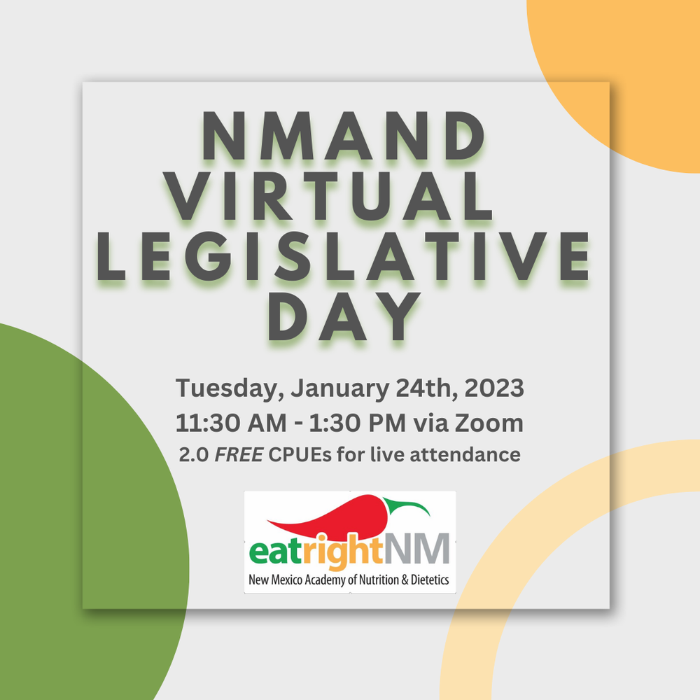 Advocacy New Mexico Academy Of Nutrition And Dietetics