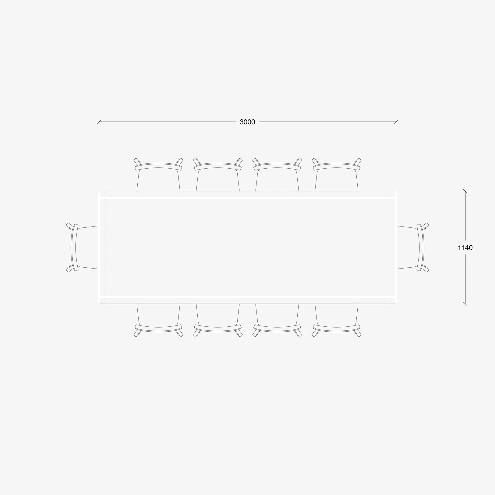Vere — 6 Seat Table | VER180DT — Made Studio