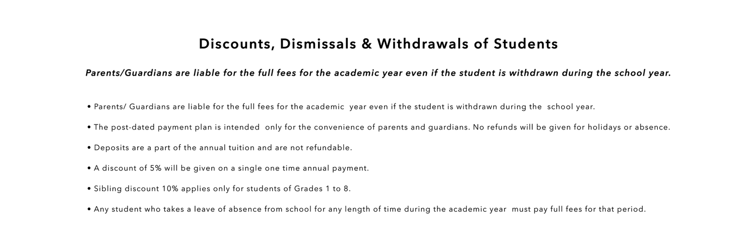 Fees — Iqra Islamic School