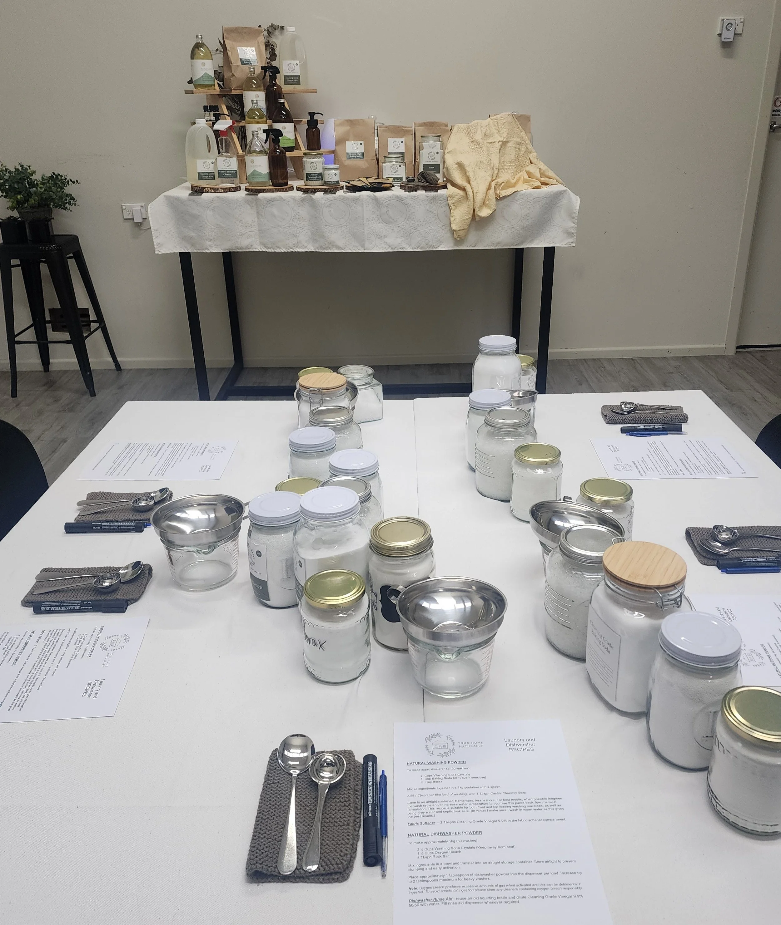 Natural Cleaning Workshop. Laundry and Dishwasher Workshop. — Your Home ...