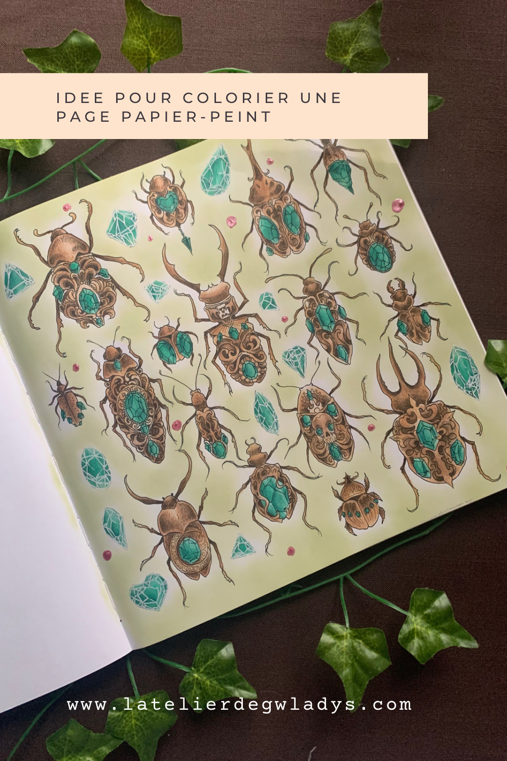 Mes conseils pour colorier une page papier-peint — L'Atelier de Gwladys