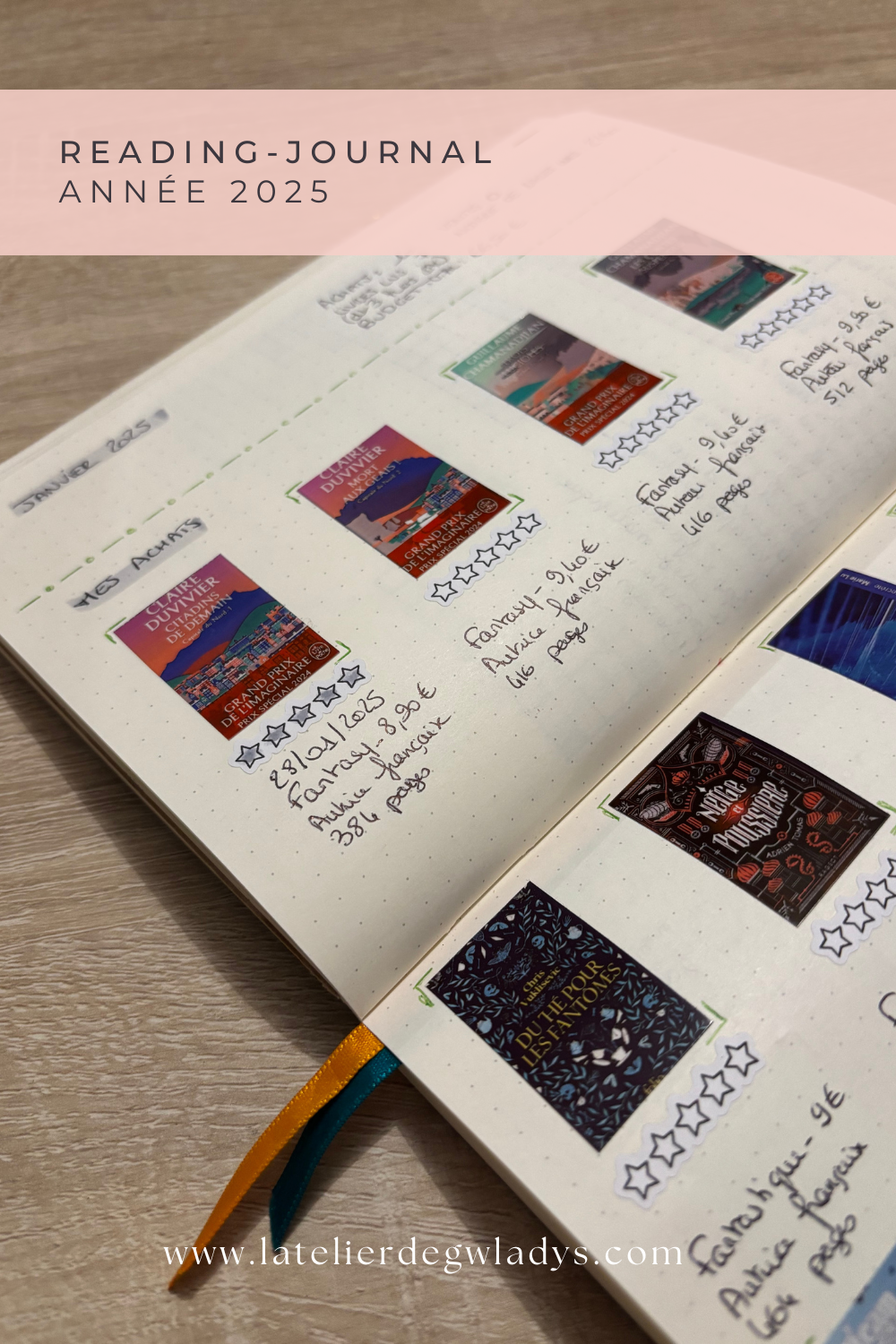 Mon reading-journal 2025 - Comment je l'organise et pourquoi je l'adore ...