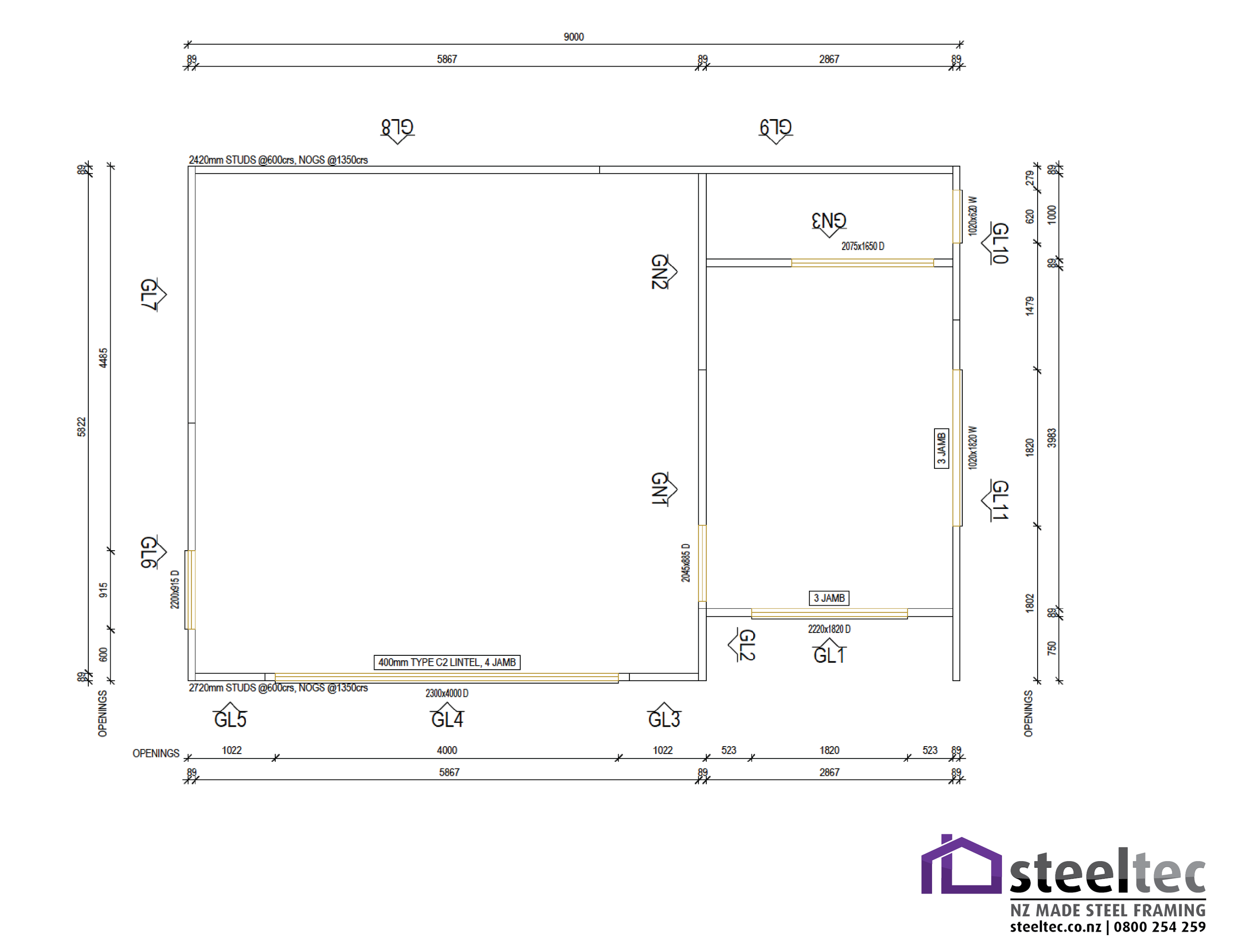 Steeltec Steel Framing New Zealand