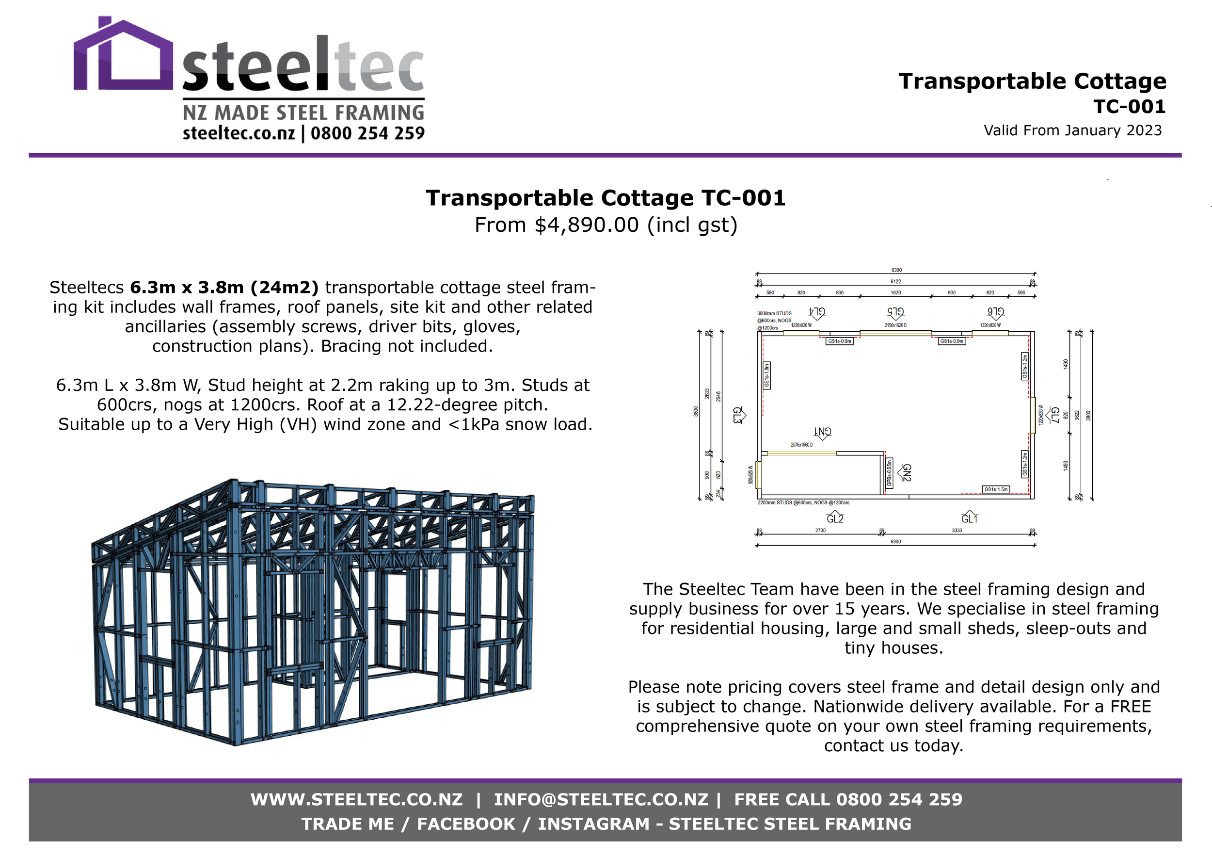 Steeltec Steel Framing New Zealand