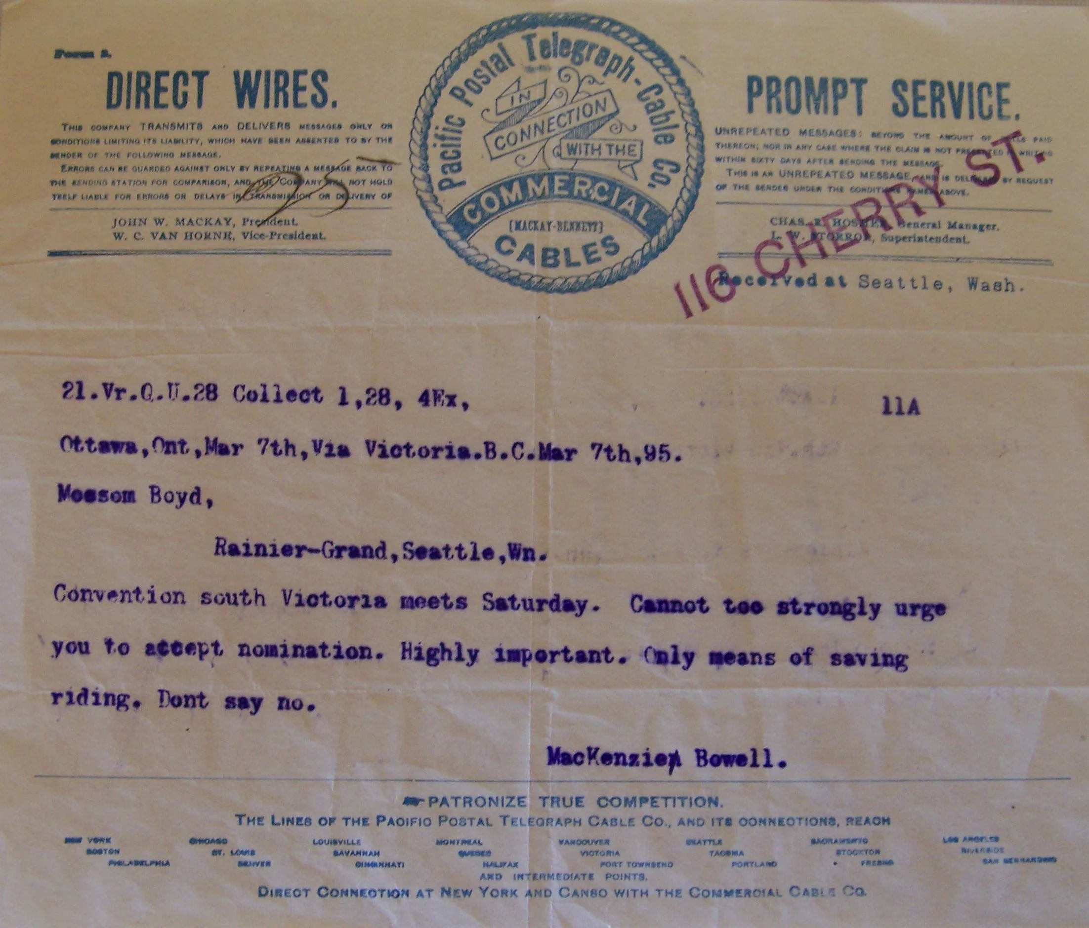 The Telegraph Comes to Fenelon Falls: 1870-71 — Explore Fenelon Falls