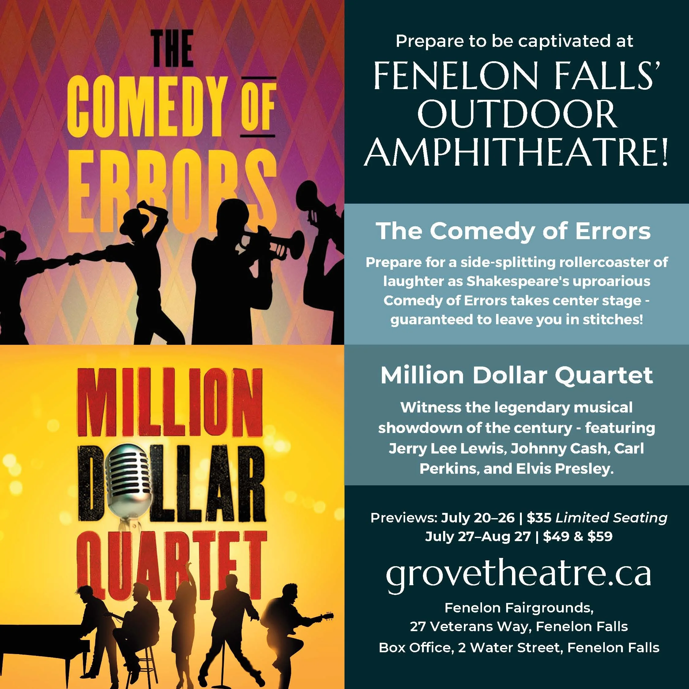 Upcoming Mainstage Productions at the Grove Theatre in Fenelon Falls ...