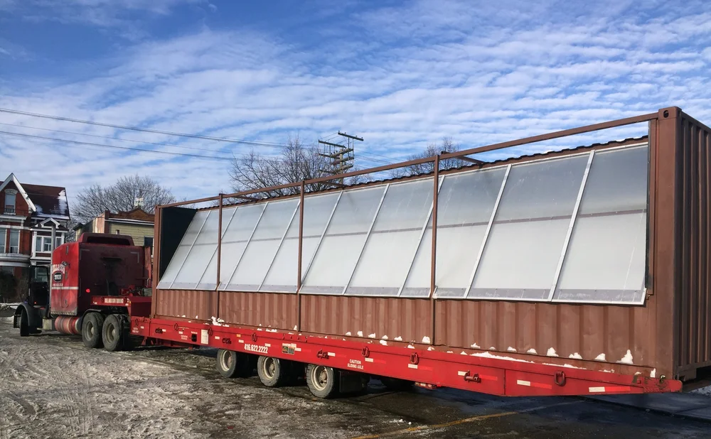 WaterFarmers — Passive Greenhouse Shipping Container