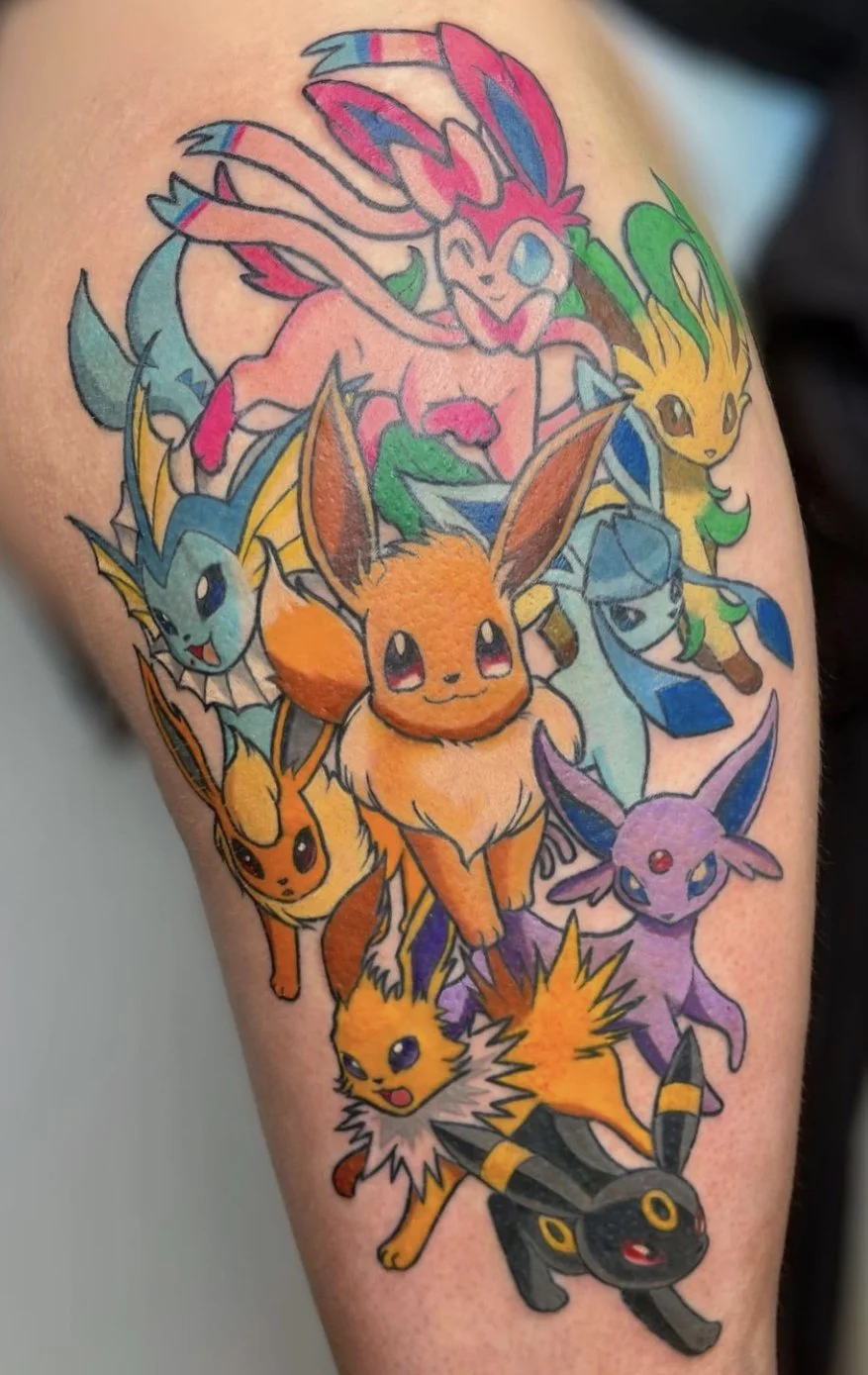Eevee Evolution Tattoo