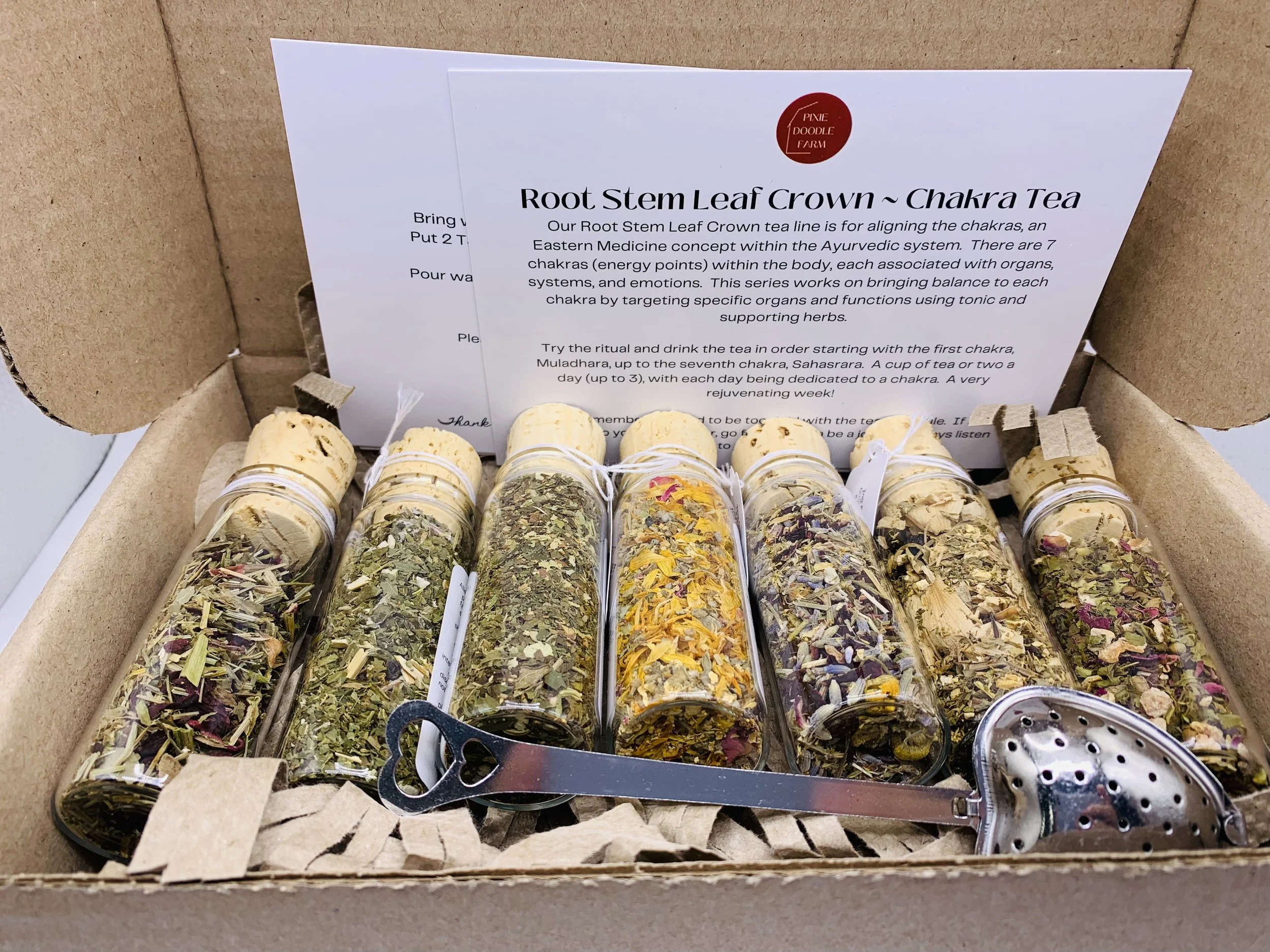 Root Stem Leaf Crown Sets ~ Chakra Tea — Pixie Doodle Farm