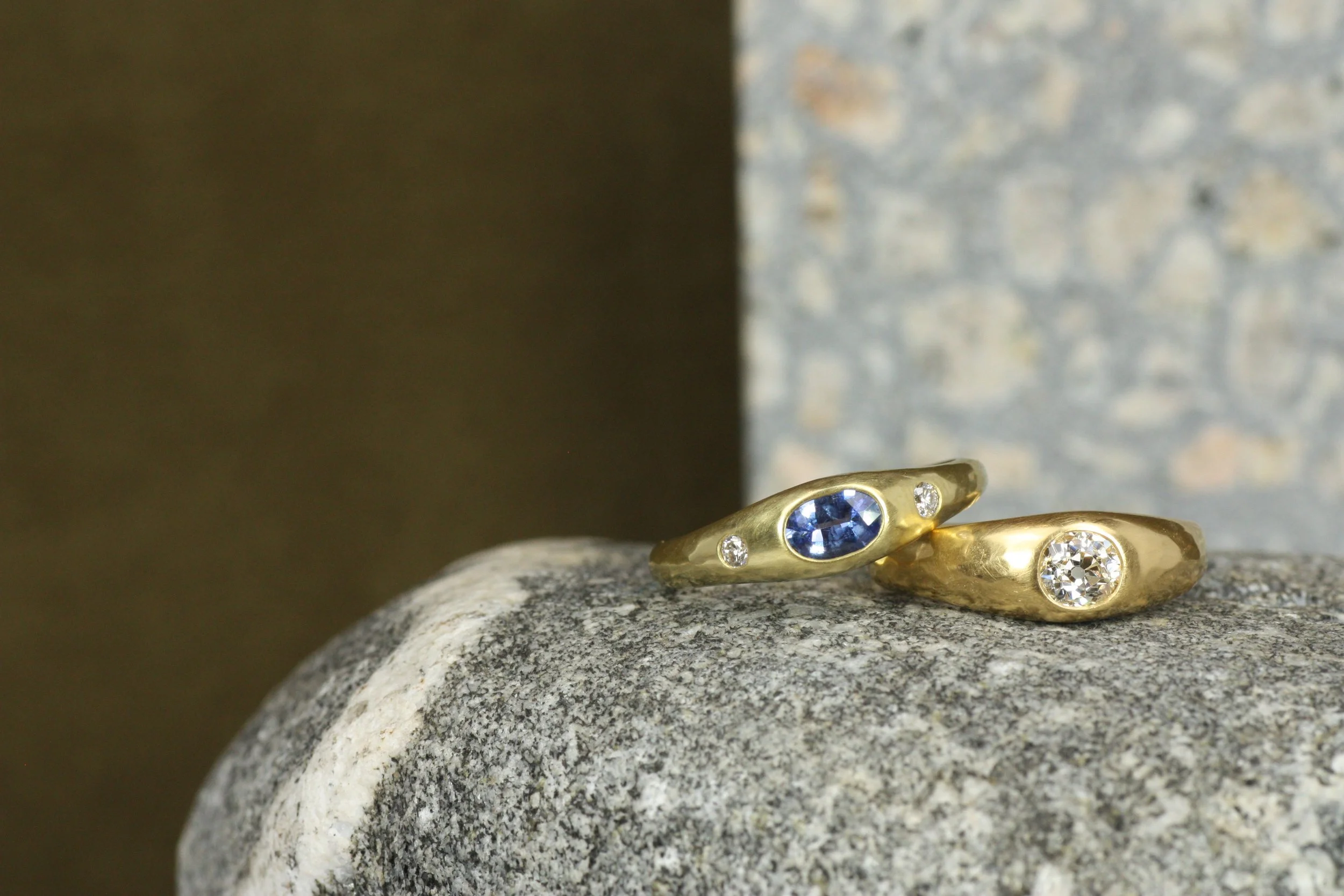 Gypsy Engagement Rings | Signet Style | Bracken Jewelers