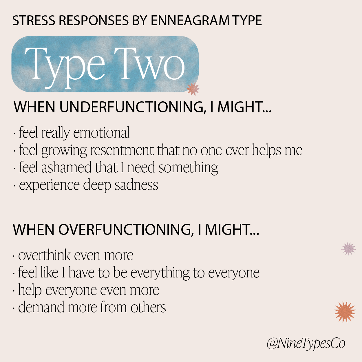 Stress Responses by Enneagram Type — Nine Types Co.