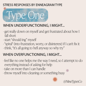 Stress Responses by Enneagram Type — Nine Types Co.