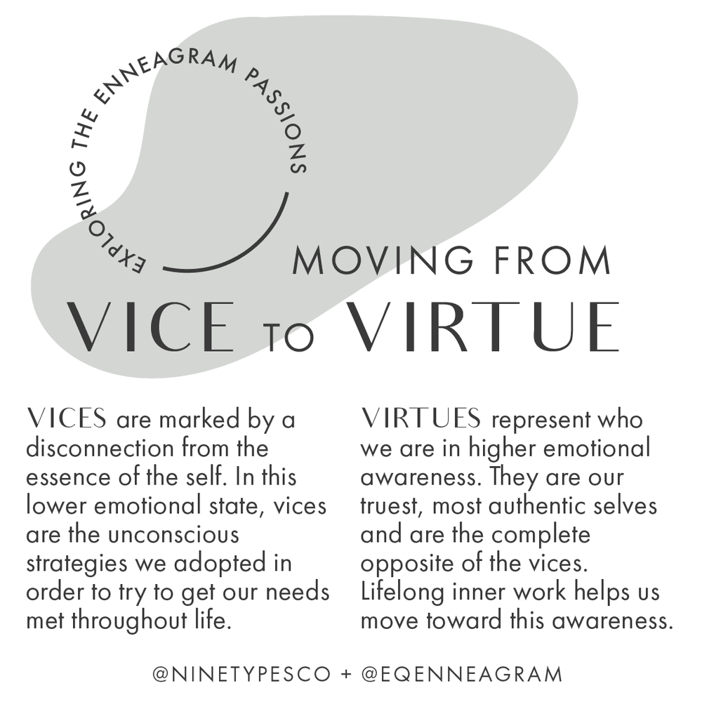 The Passions and The Virtues of the Enneagram — Nine Types Co.