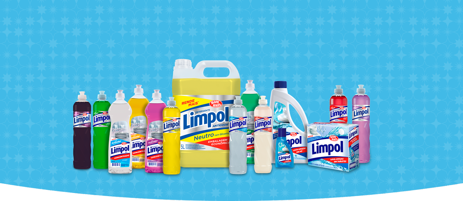 Bombril — Limpol: lava-louças dermatologicamente testados