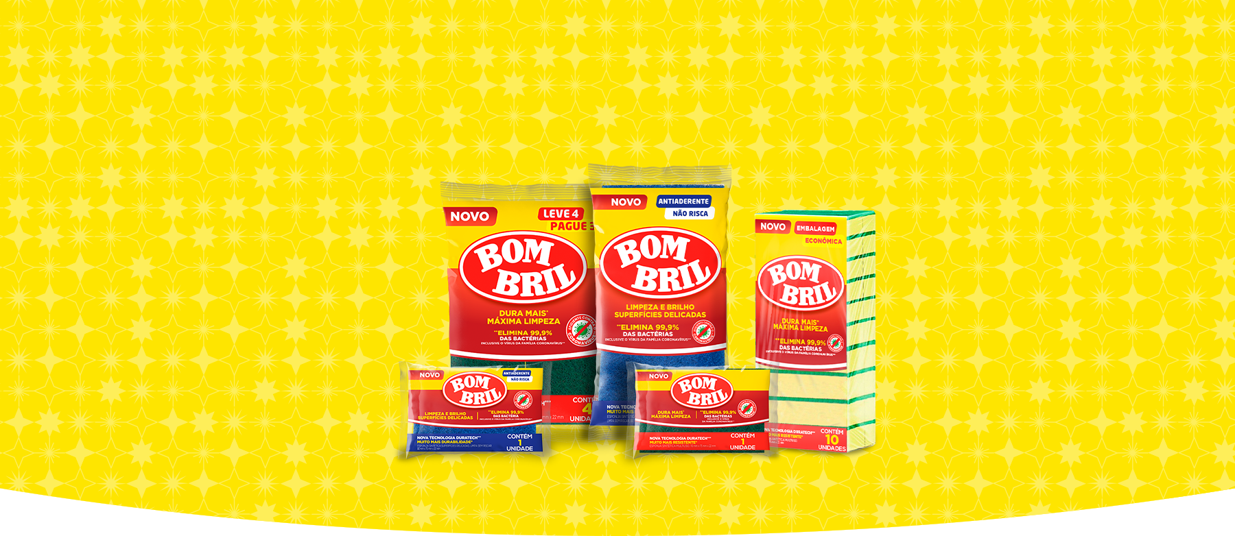 Bombril — Esponja sintética da Bombril para louças e utensílios
