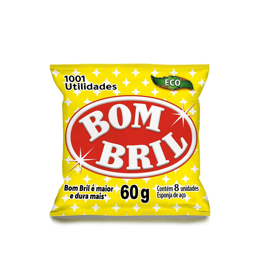 Bombril — Bombril | Esponja sintética Bombril com alta eficácia