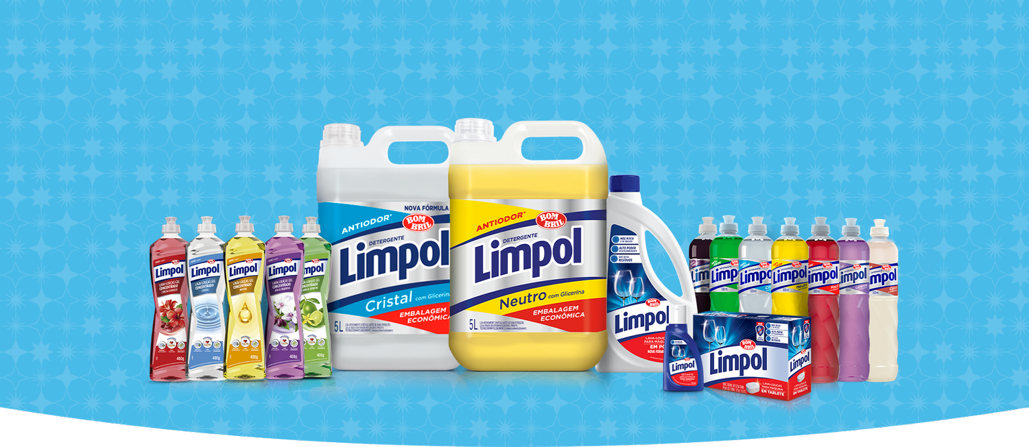 Bombril — Limpol: lava-louças dermatologicamente testados