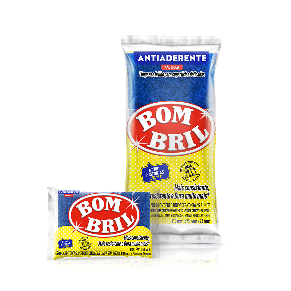 Bombril — Esponja sintética da Bombril para louças e utensílios