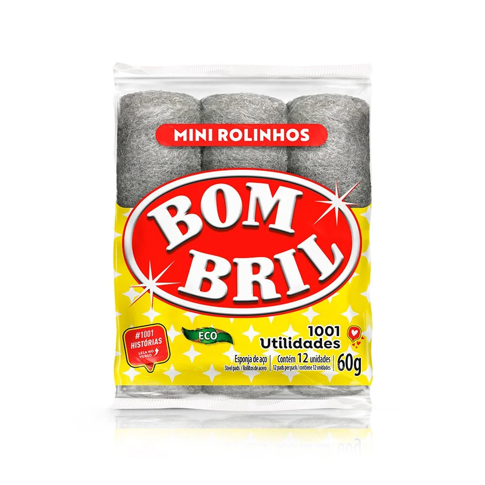 Bombril — Bombril | Esponja sintética Bombril com alta eficácia
