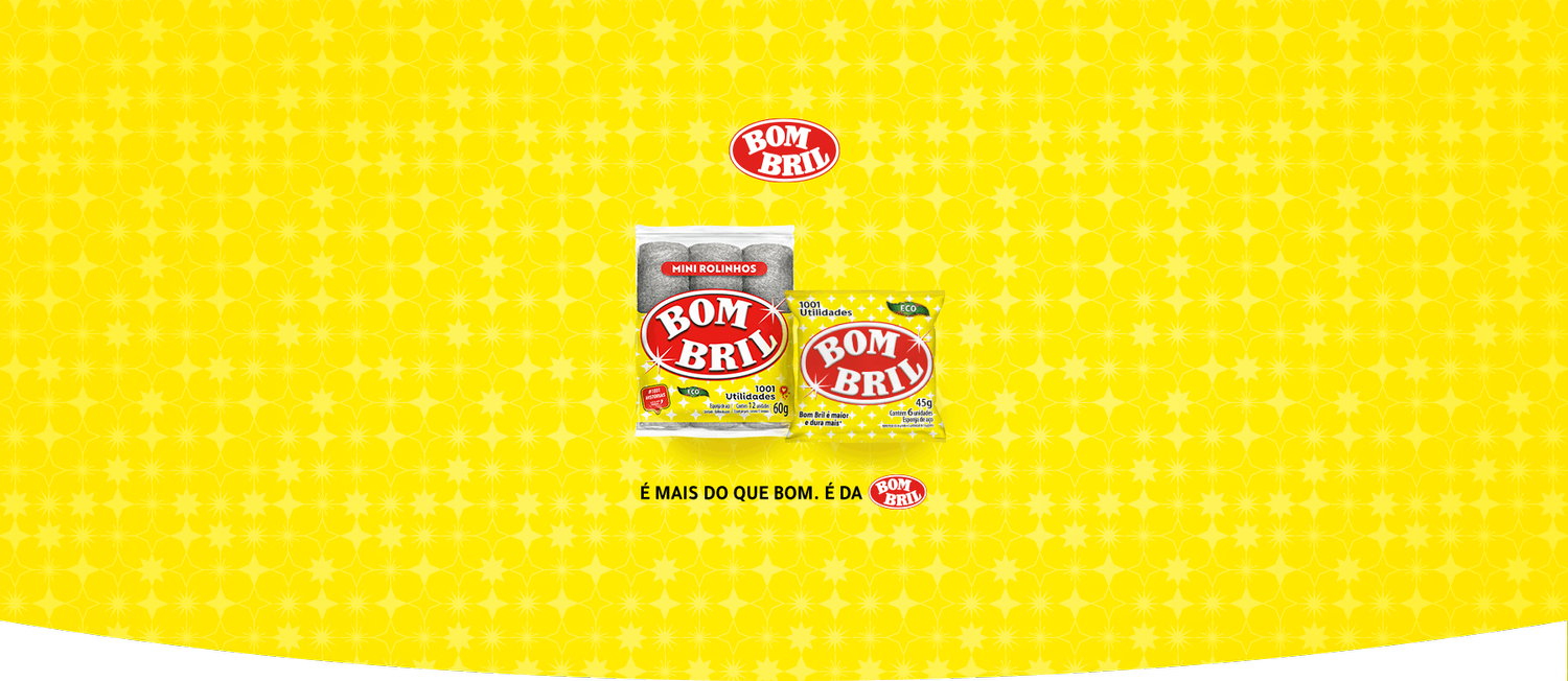 Bombril — Bombril | Esponja sintética Bombril com alta eficácia