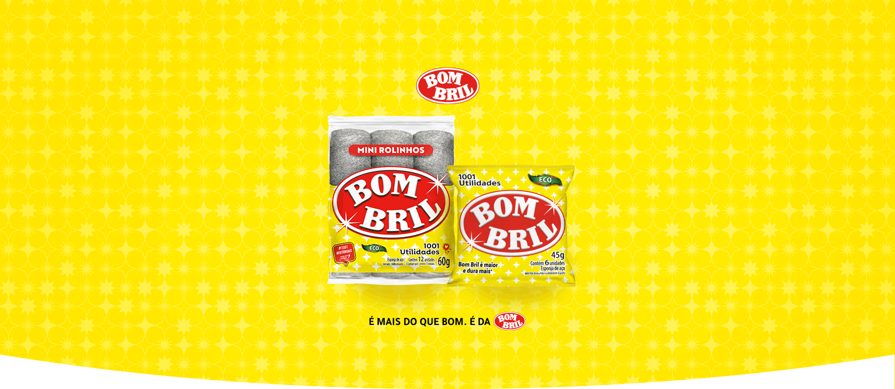 Bombril — Bombril | Esponja sintética Bombril com alta eficácia