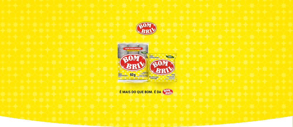 Bombril — Bombril | Esponja sintética Bombril com alta eficácia