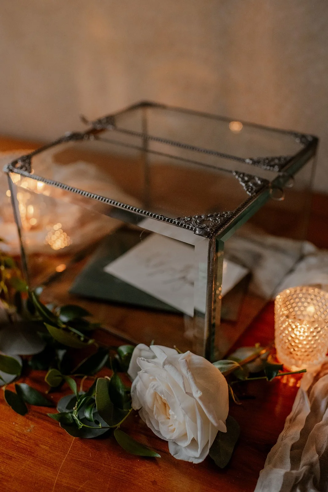 CARD BOXES — Drapery Rental | Bedford Village Inn — Styled by BVI
