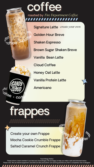 Menu — Candy Cloud - Boba, Coffee, & Creamery