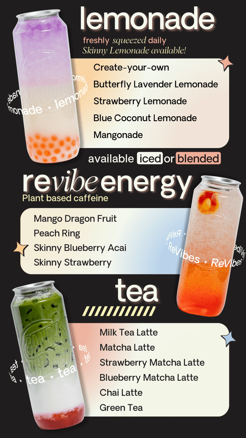 Menu — Candy Cloud - Boba, Coffee, & Creamery