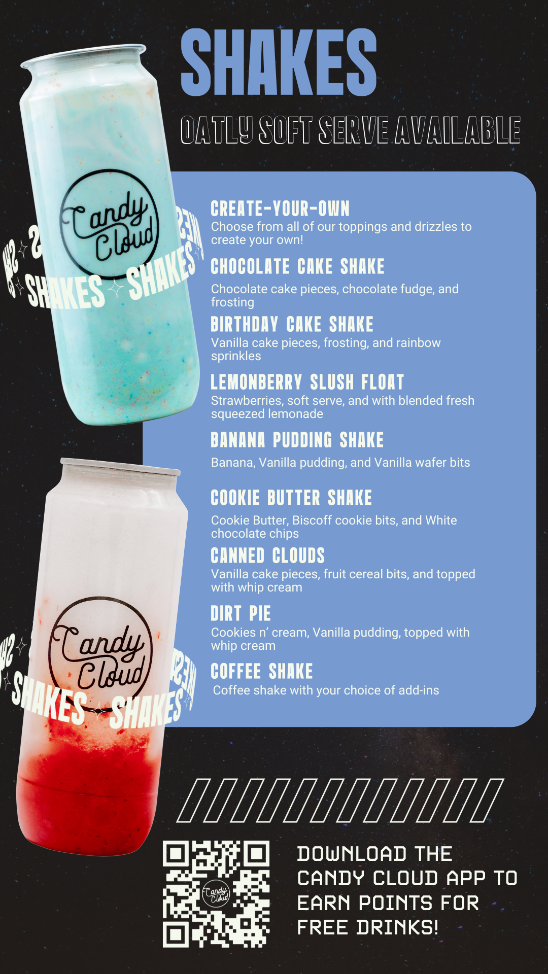 Menu — Candy Cloud - Boba, Coffee, & Creamery