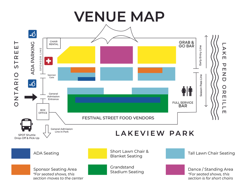 Venue Map — Festival at Sandpoint