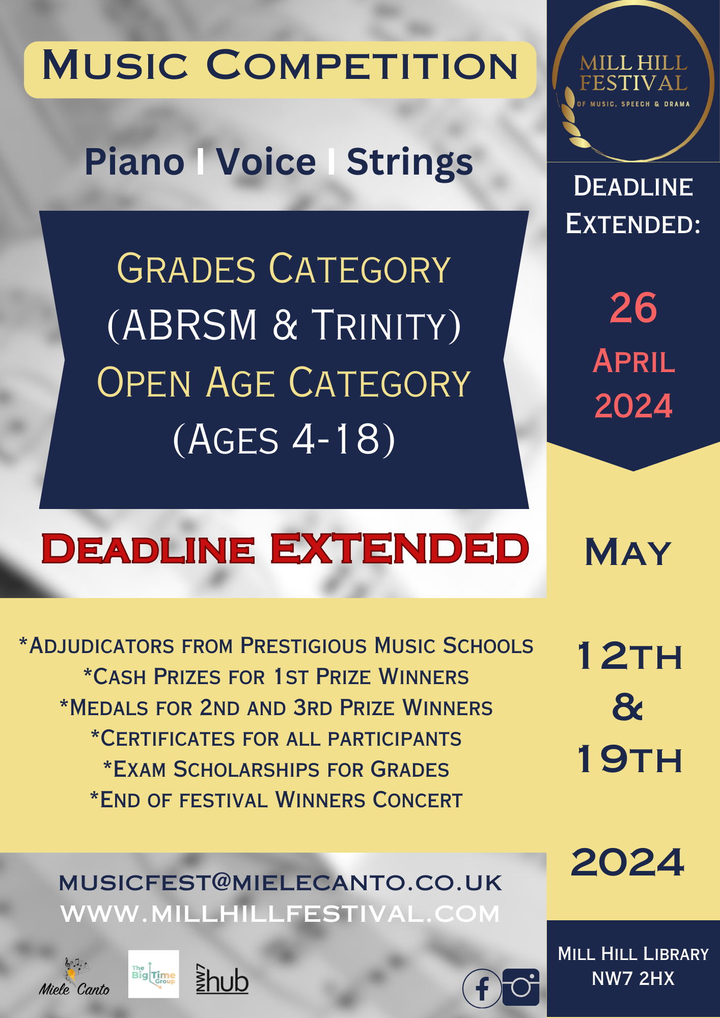 Music, Speech & Drama