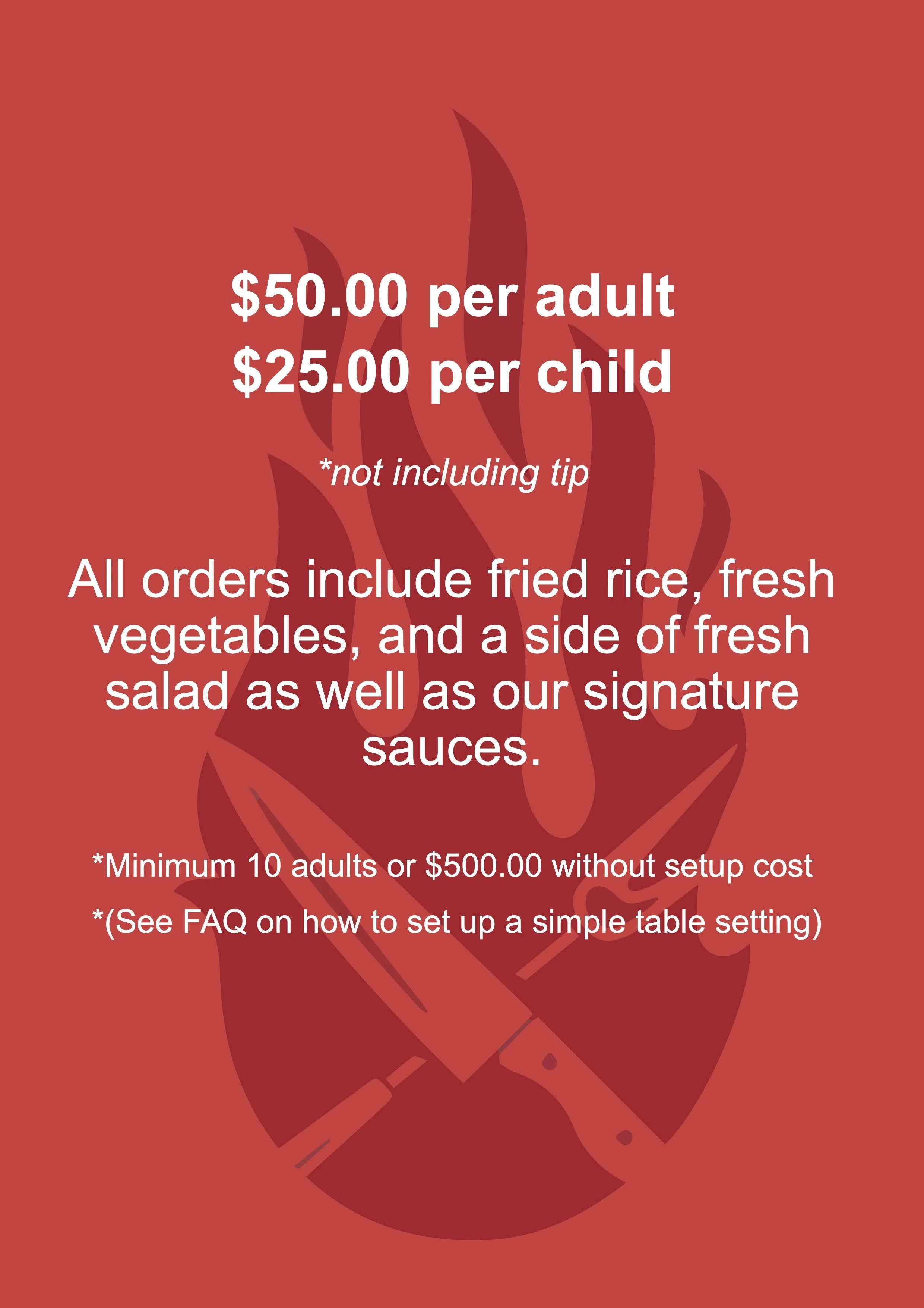 Hibachi Restaurant | Hibachi Catering | Austin TX & Phoenix AZ