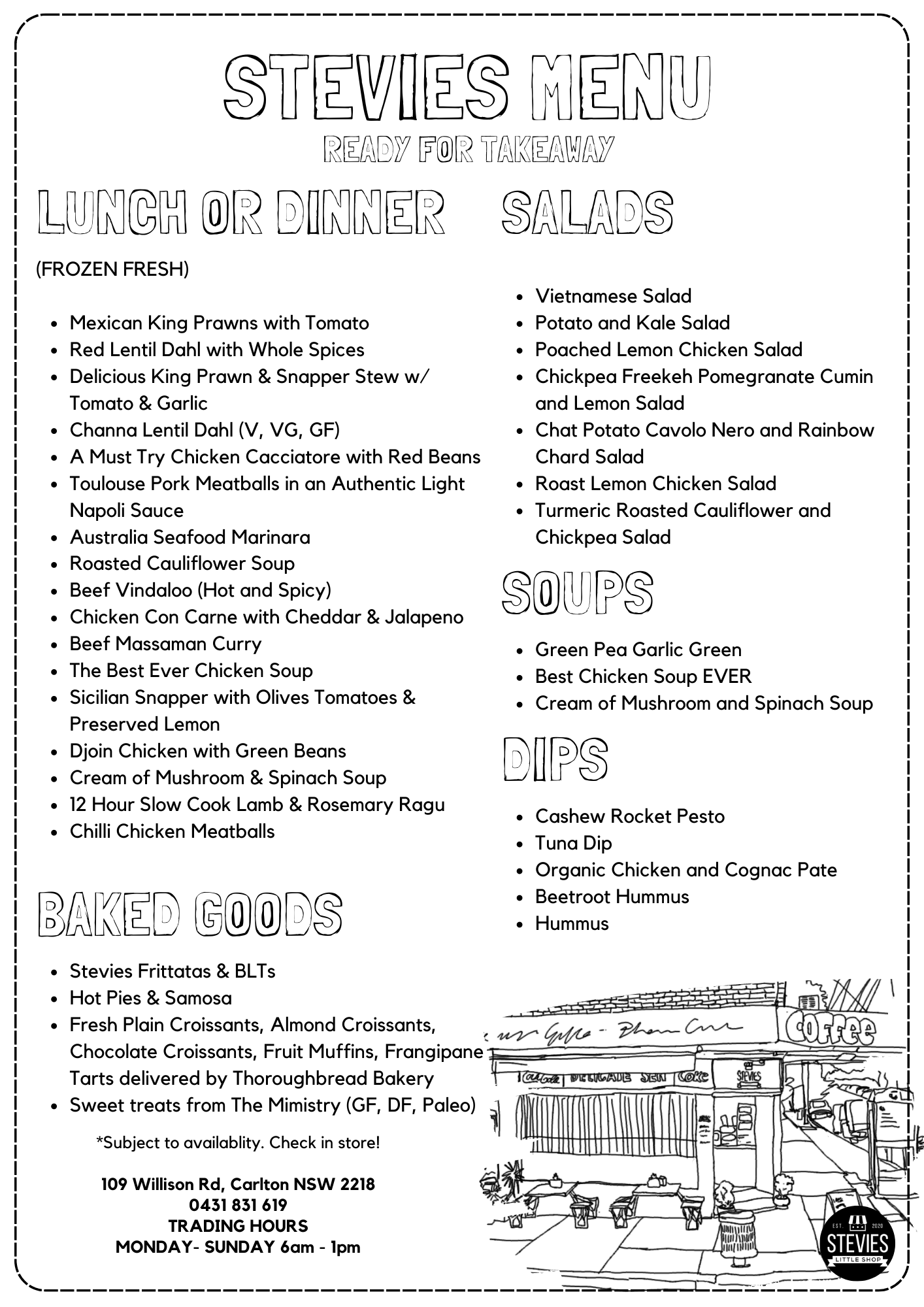 Menu 1 Stevies