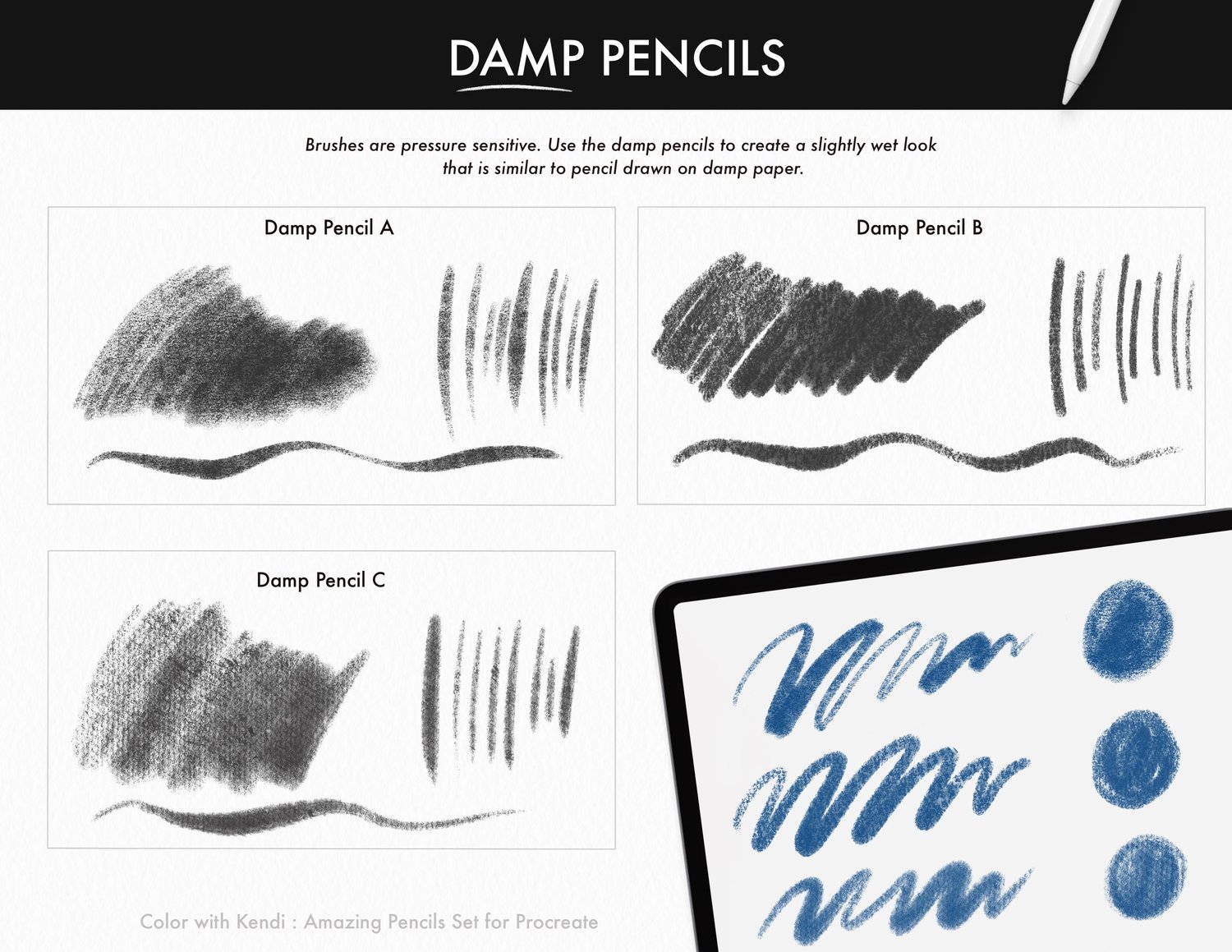 Pencils Brush Pack for Procreate — Color with Kendi: Procreate ...