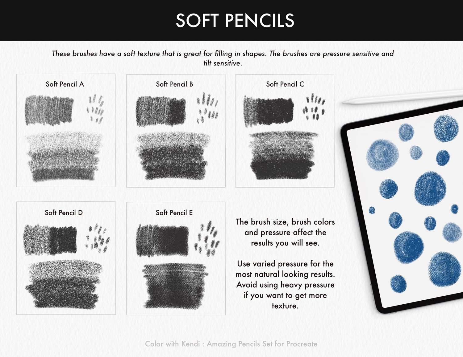 Pencils Brush Pack for Procreate — Color with Kendi: Procreate ...