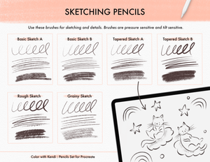 Pencils Brush Pack for Procreate — Color with Kendi: Procreate ...