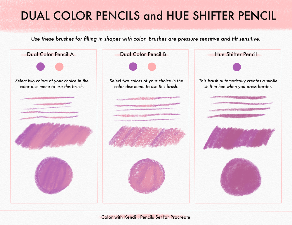 Pencils Brush Pack for Procreate — Color with Kendi: Procreate ...