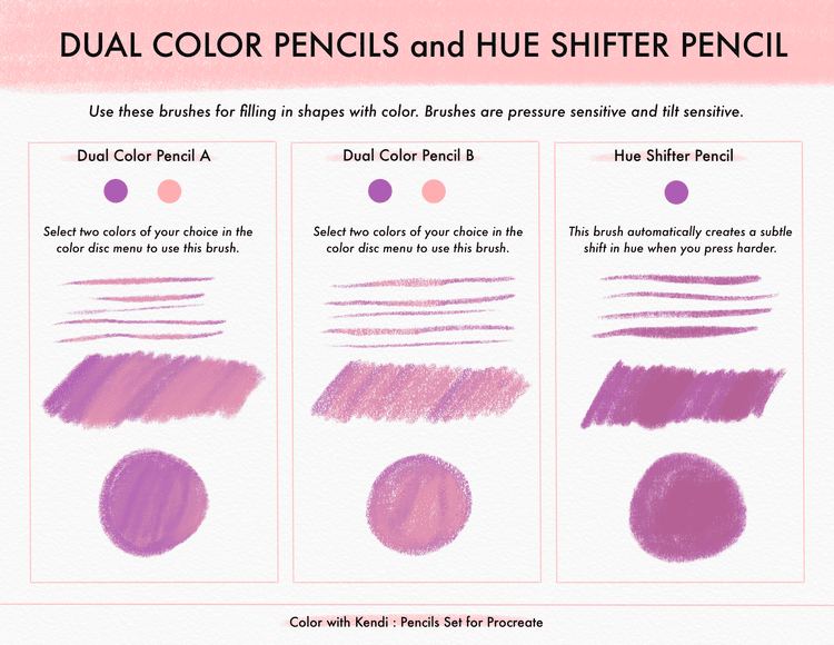 Pencils Brush Pack for Procreate — Color with Kendi: Procreate ...