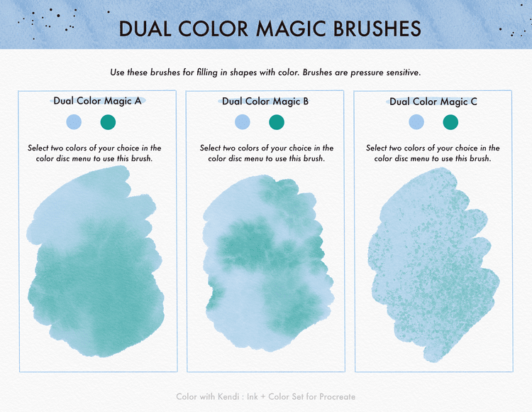 Ink and Watercolor Brushes for PROCREATE — Color with Kendi: Procreate ...