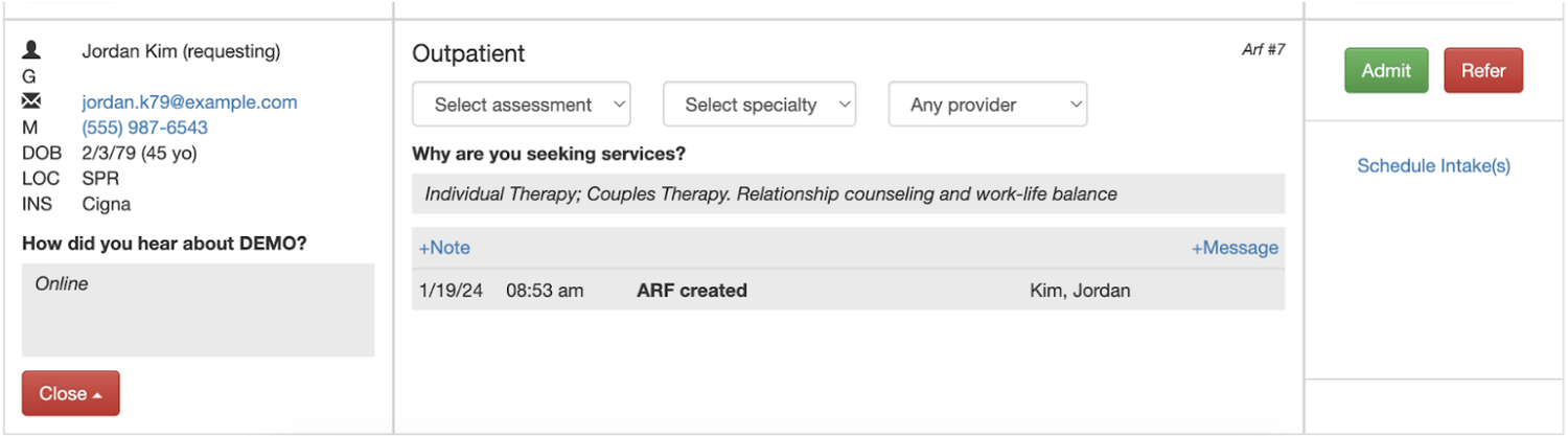 Onboarding a Patient | RipsyTech | RipsyTech