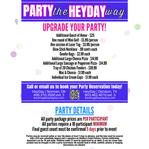 HeyDay Entertainment — Birthdays (New)